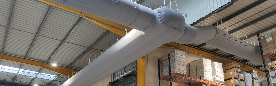 5 raisons de choisir les gaines textiles : ventilation et traitement de ...